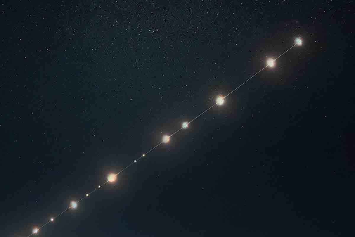 Starlink, questa sera un secondo passaggio visibile in tutta Italia ...