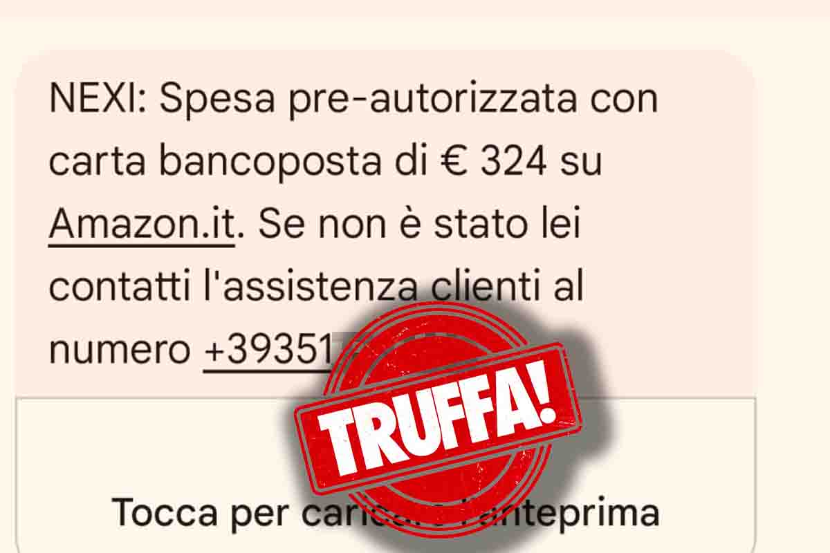 Nuova truffa Nexi dal numero 3805312***: "Spesa pre-autorizzata con ...